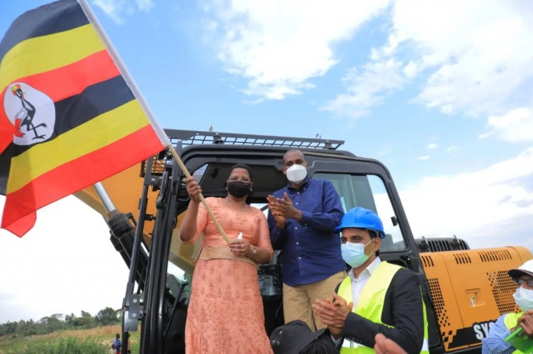 Deputy Speaker of Parliament, Annet Anita Among commissions the works ...